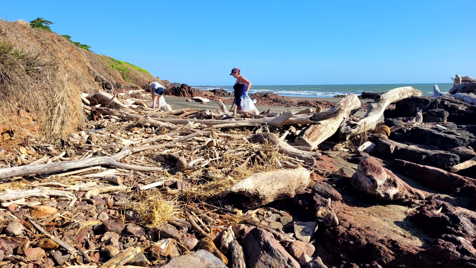 Realizan jornada de limpieza en playa Las Comadres - MiAmbiente